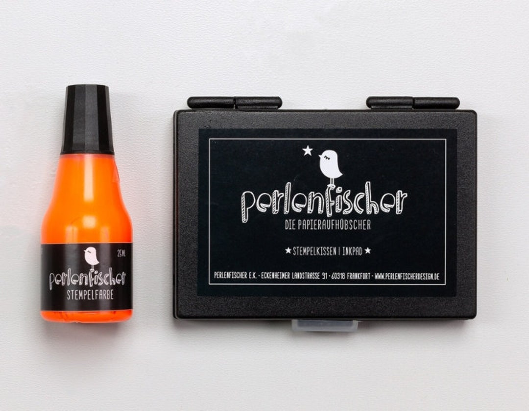 Ink Pad Set | Neon Orange - Etsy