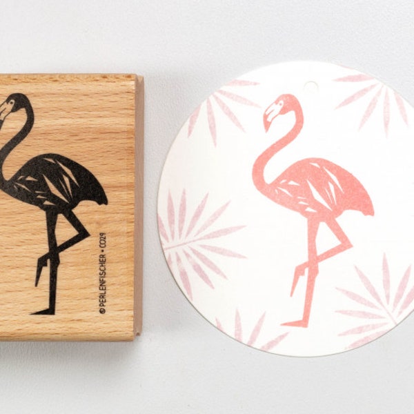 Flamingo Stamp - Etsy