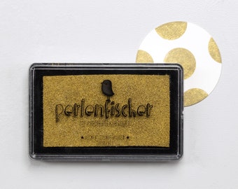 Gold Ink Pad, Gold Stamp Pad, Metallic Pad Stamp, Shimmer Ink Pad ...