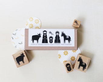 Nativity Scene Stamp - Etsy