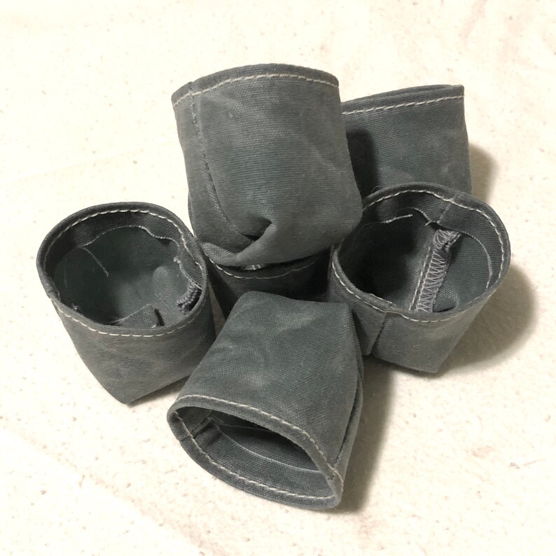 Mini Bag Set 6 Extra Small Waxed Canvas Bags. Tiny Things - Etsy