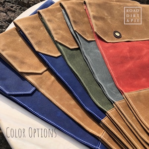 Large Atlas & Map Holder. Waxed Canvas Map Bag. A Weather Resistant ...