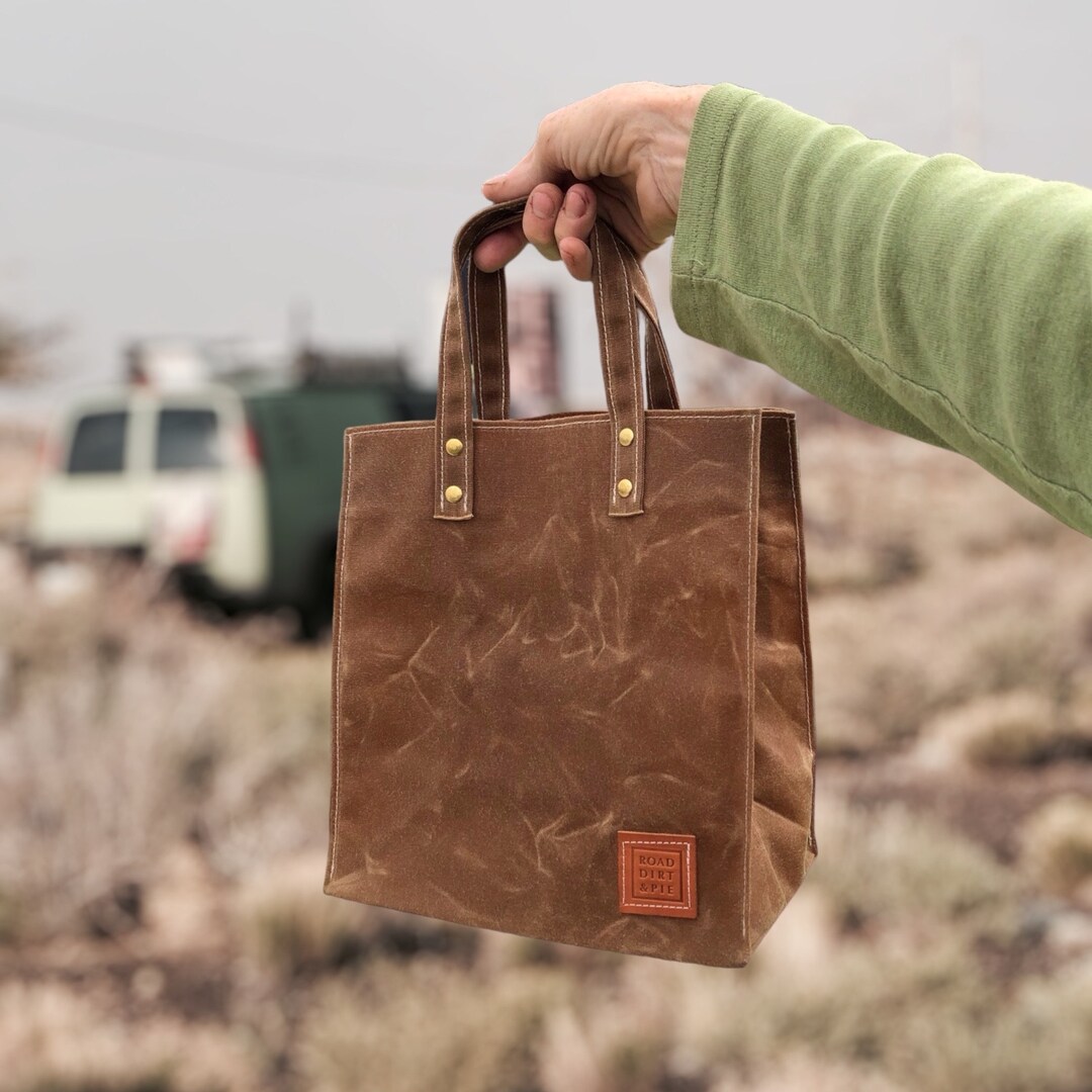 Small Tote Bag. A Rugged, Everyday Bag for Men and Women. Waxed Canvas ...