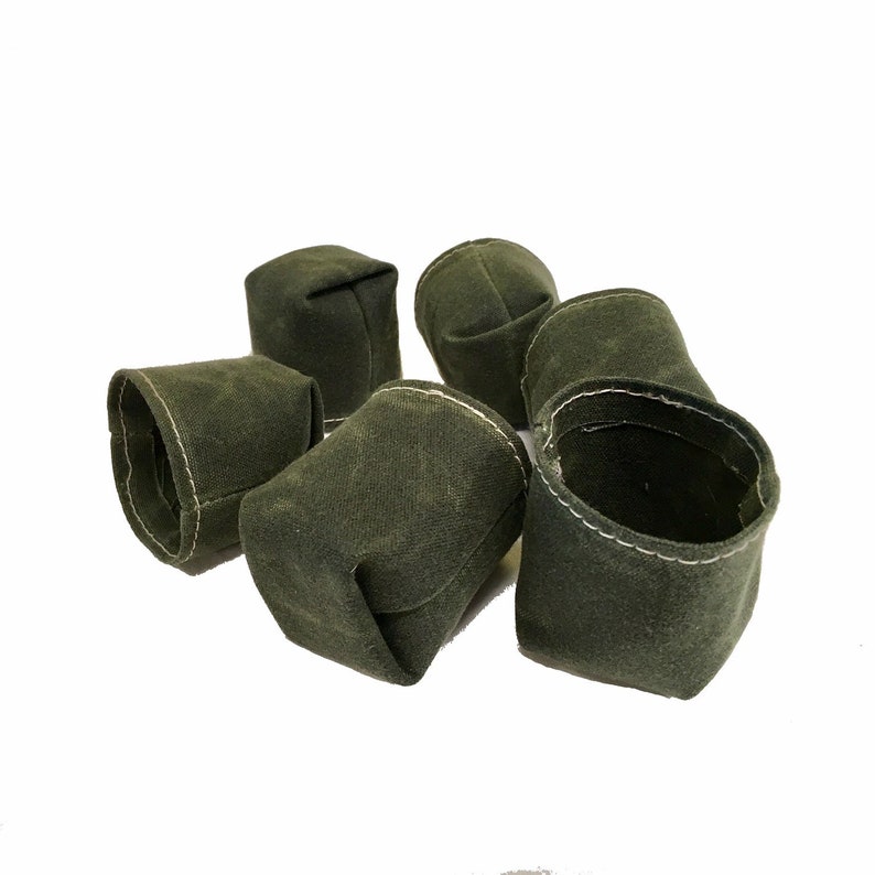 Mini Bag Set 6 Extra Small Waxed Canvas Bags. Tiny Things - Etsy