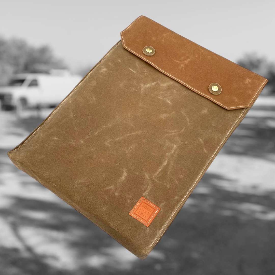 State Atlas & Map Holder. Waxed Canvas Map Bag. A Rugged, Soft Case for ...