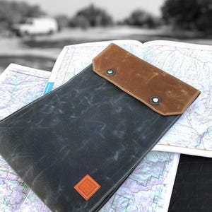 Waxed Canvas Map Bag. A Weather Resistant Case for Camper Van ...