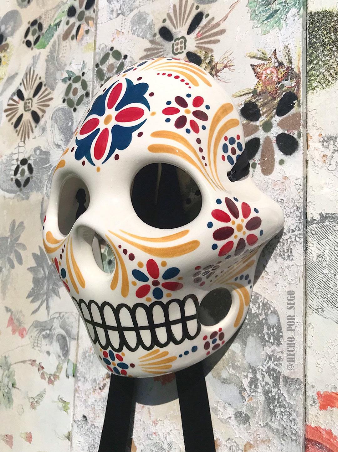 Ceramic Skull Mask - Etsy