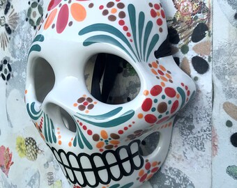 Ceramic Skull Mask - Etsy