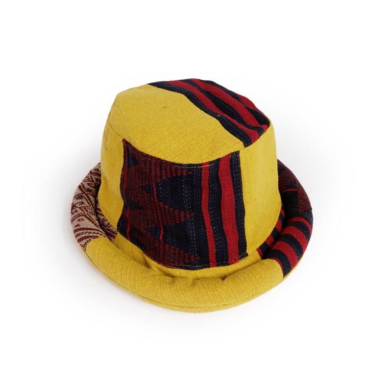 Vegan Bucket Hat Naga Tribes Fabric Large Hippie Hat - Etsy