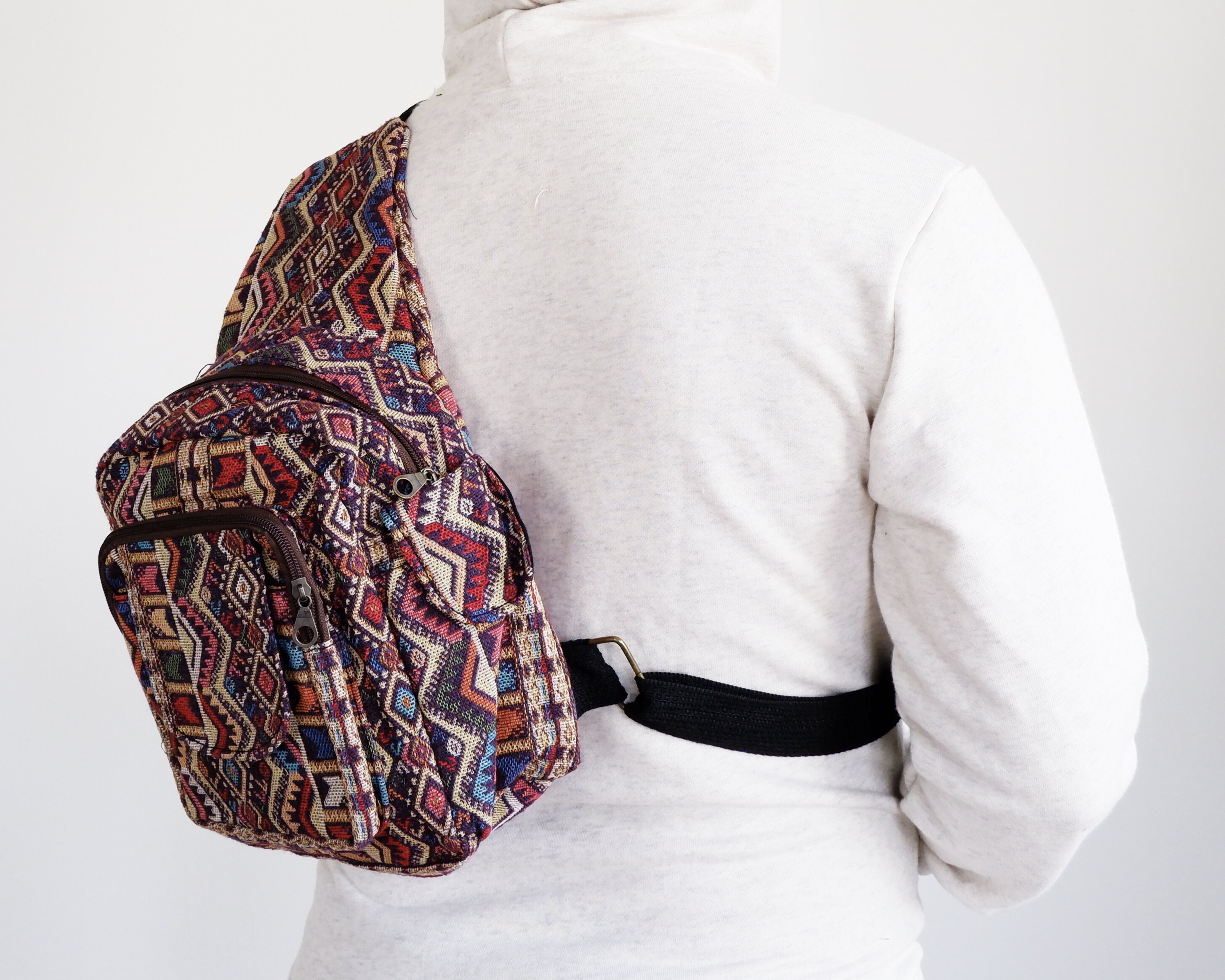 Hippie Sling backpack Shoulder sling bag Native American | Etsy