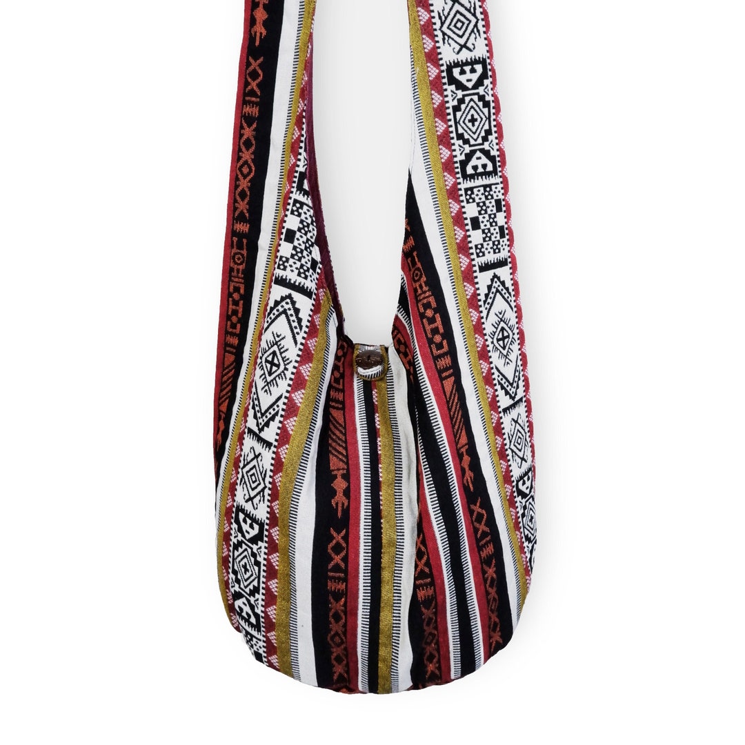 African Print Crossbody Bag: Tribal Woven Hobo Sling - Etsy