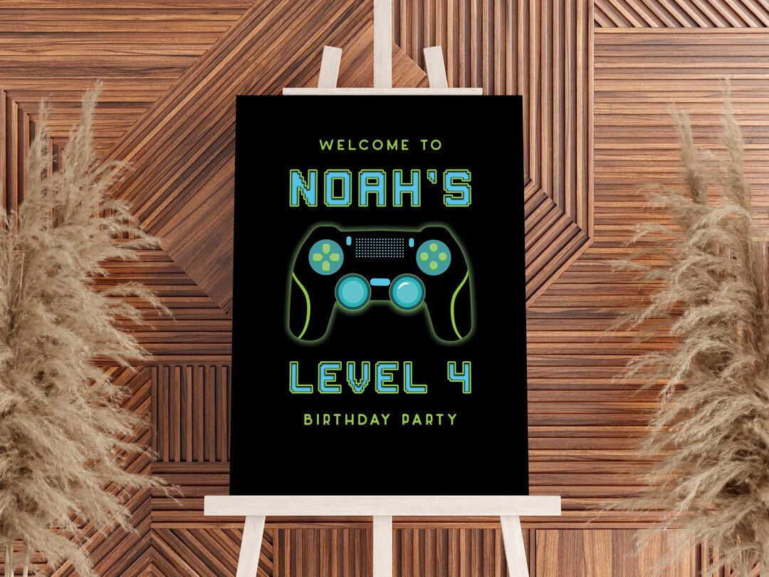 Game on Welcome Sign - Etsy