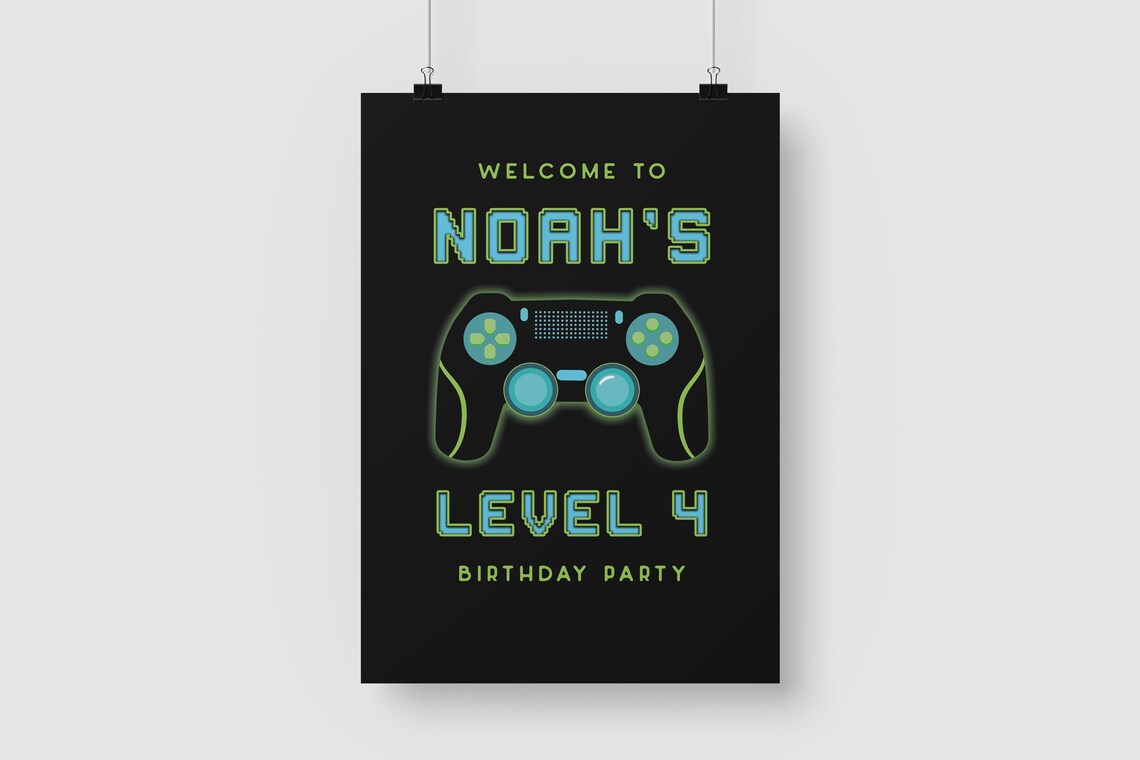 Game on Welcome Sign - Etsy