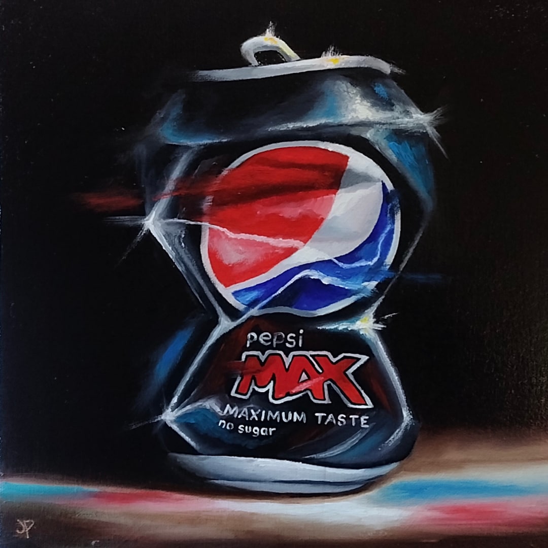 Pepsi Max Crush #1 Original Still Life Oil Painting, Framed ...