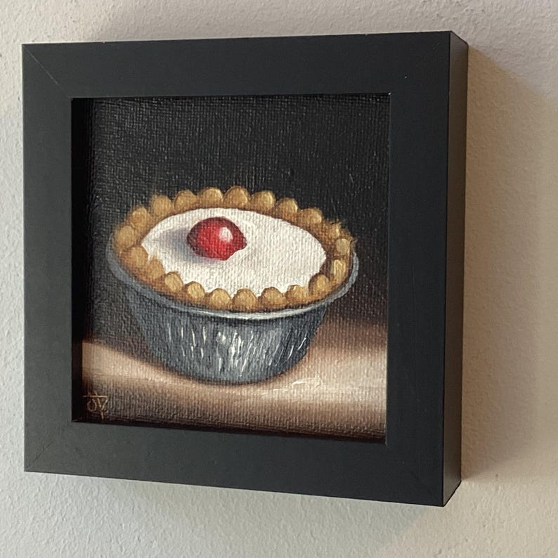 Little Bakewell Tart Original Still Life Oil Painting, by Jane Palmer ...