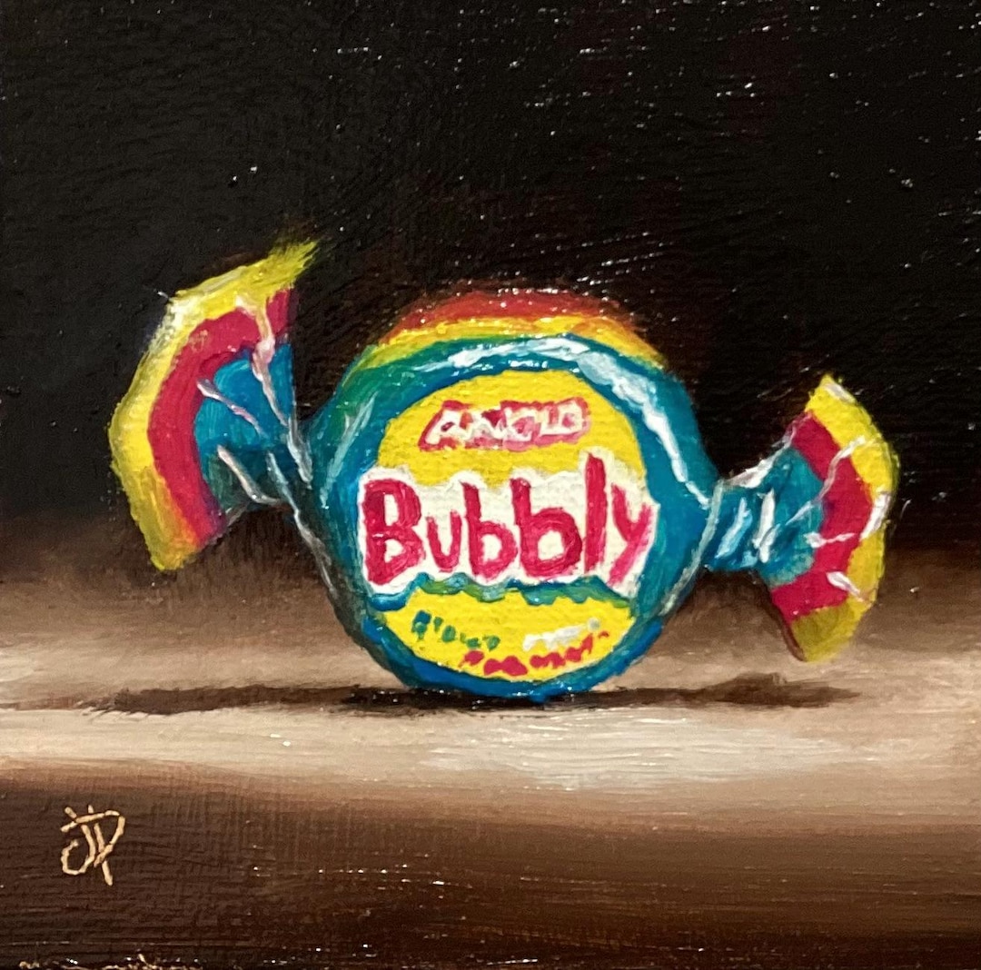 Little Bubble Gum #2 Original Still Life Oil Painting, by Jane Palmer ...