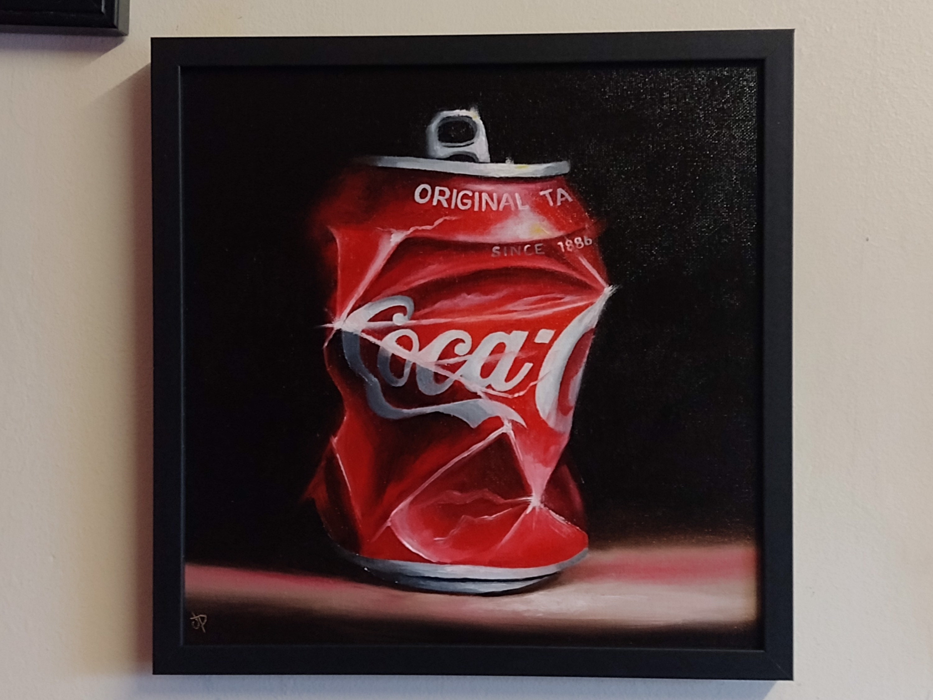 Coke Crush 4 Original Still Life Oil Painting, Framed Contemporary ...