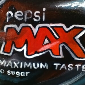 Pepsi Max Crush #1 Original Still Life Oil Painting, Framed ...