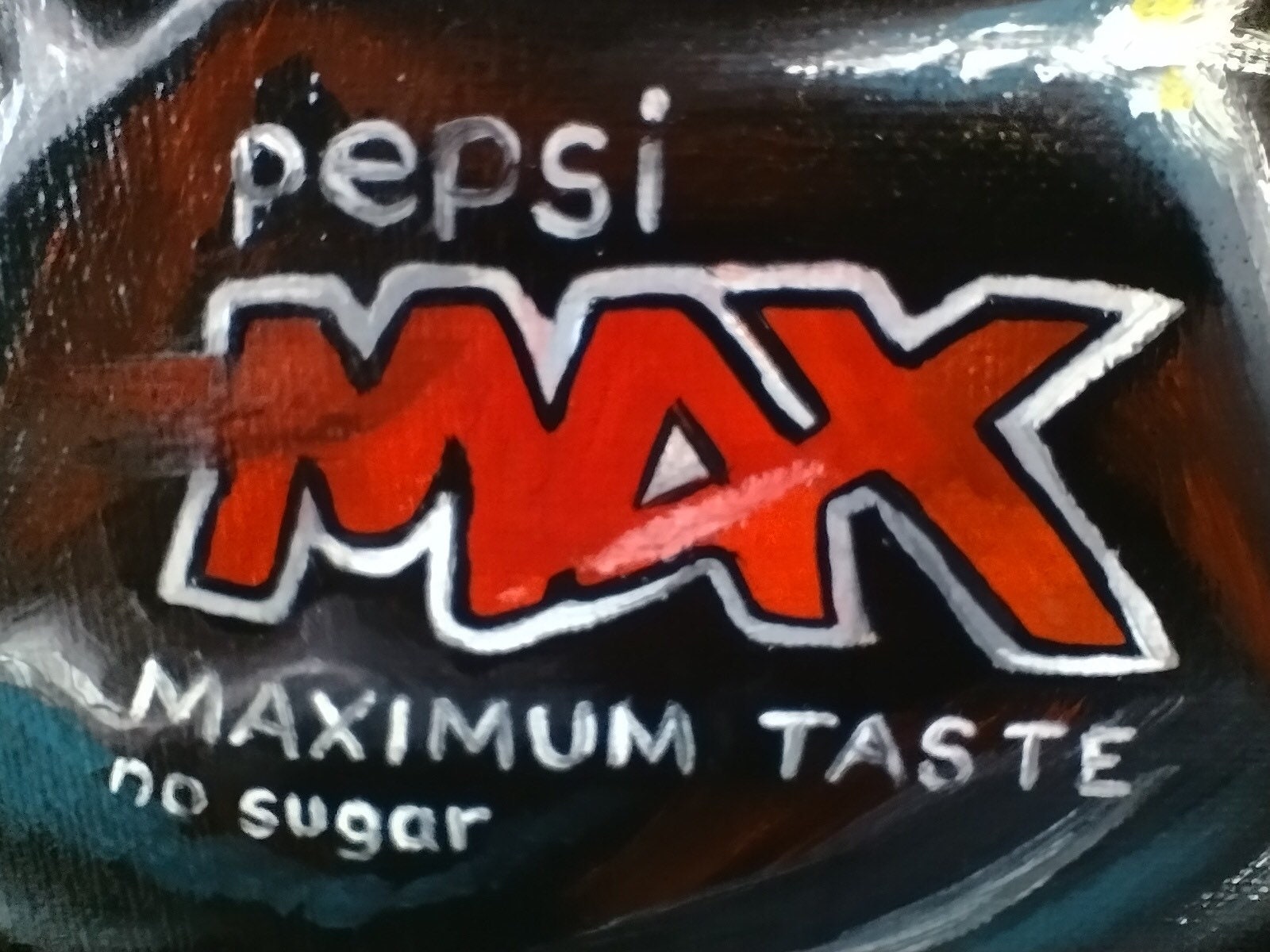 Pepsi Max Crush 1 Original Still Life Oil Painting, Framed Contemporary ...