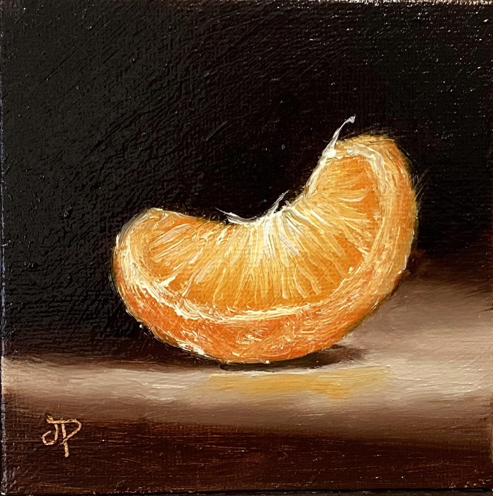 Little Orange Segment #2 Original Oil Painting Still Life by Jane ...