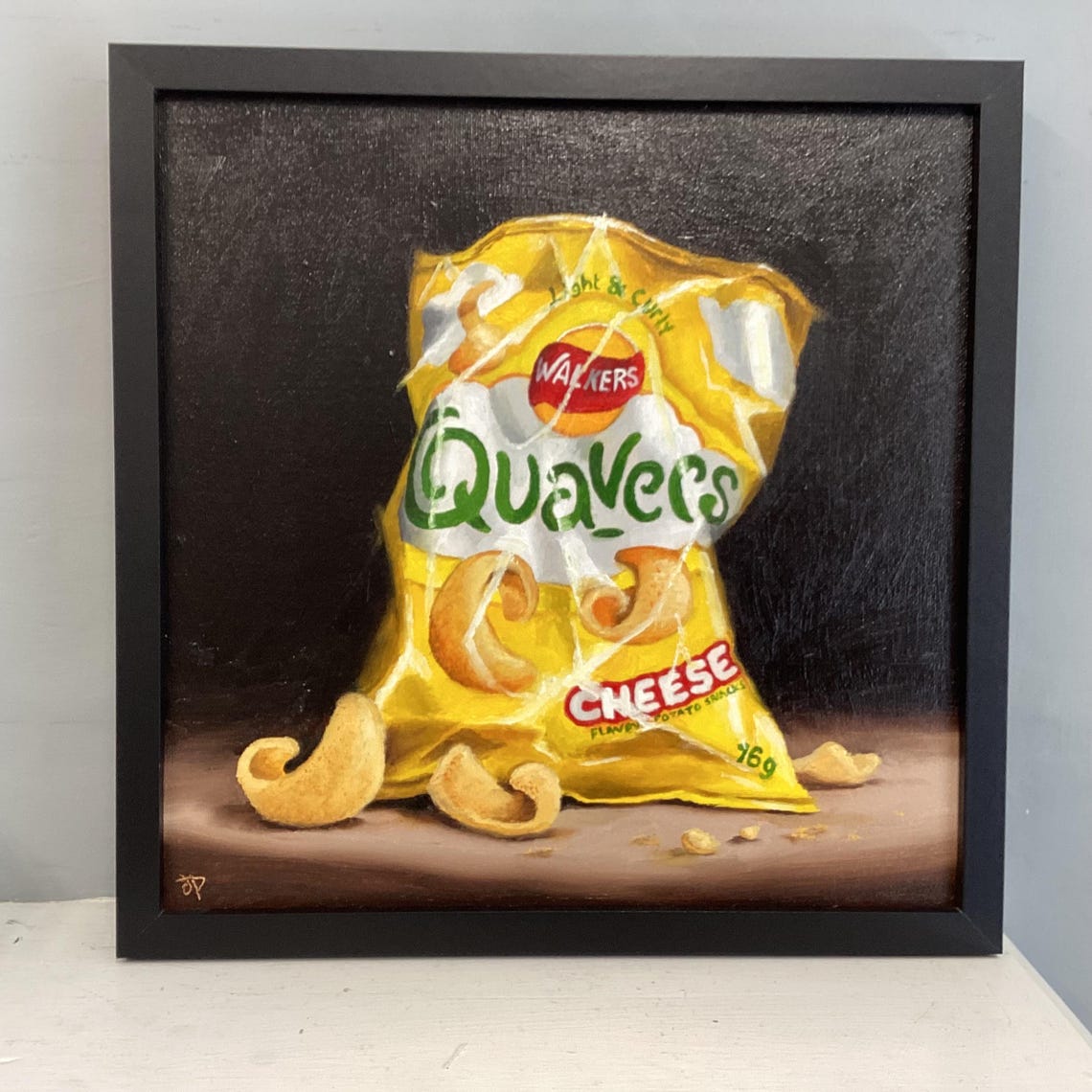 Quavers Cheese Crisps Original Still Life Oil Painting, Framed ...