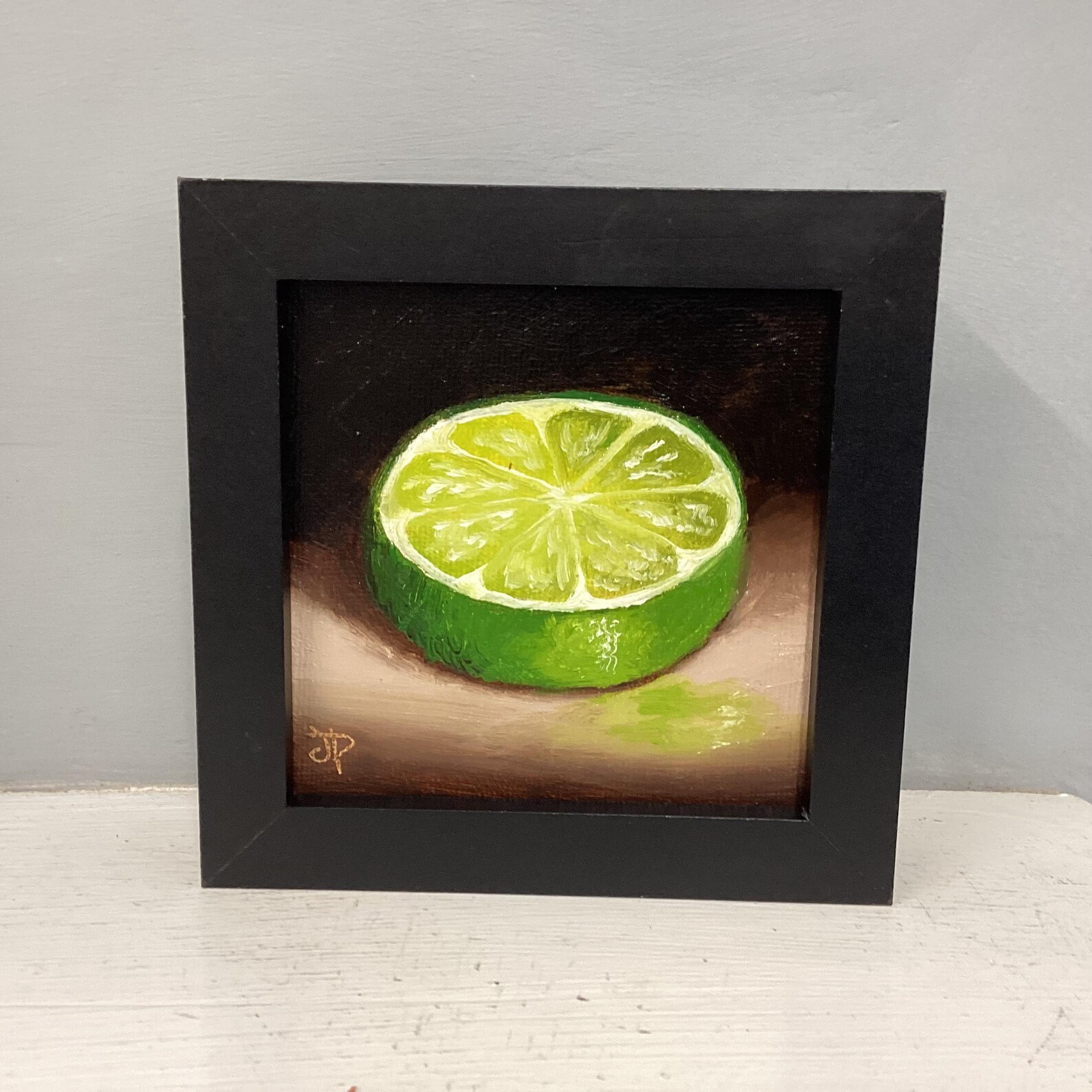 Little Lime Slice Original Still Life Oil Painting, by Jane Palmer Art ...