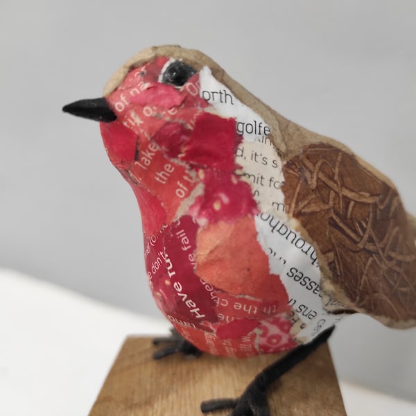 Paper Mache Bird - Etsy
