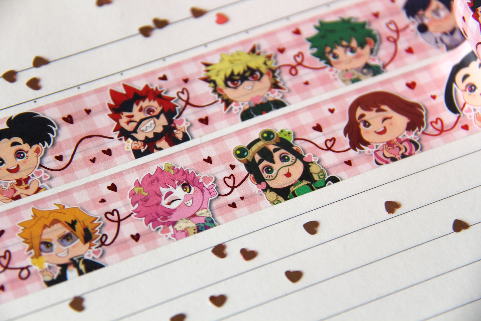 Cinta washi con lámina roja de Heroes Kokoro - Etsy México