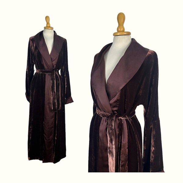Silk Velvet Robe - Etsy