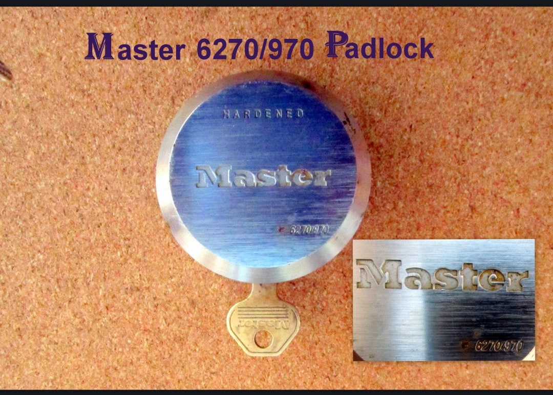Master Padlock 6270/970 Hidden Shackle Hardened Keyed Working - Etsy
