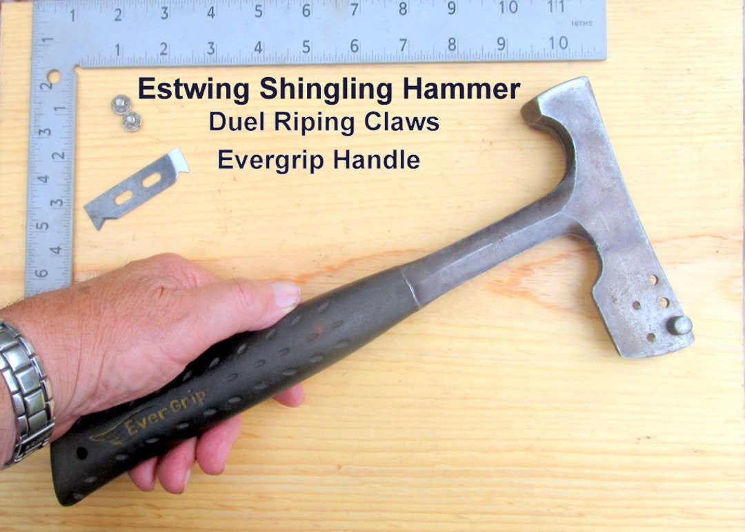 Estwing Shingling Hammer Evergrip Handle= 0 Fatigue & Positive Grip 1 ...