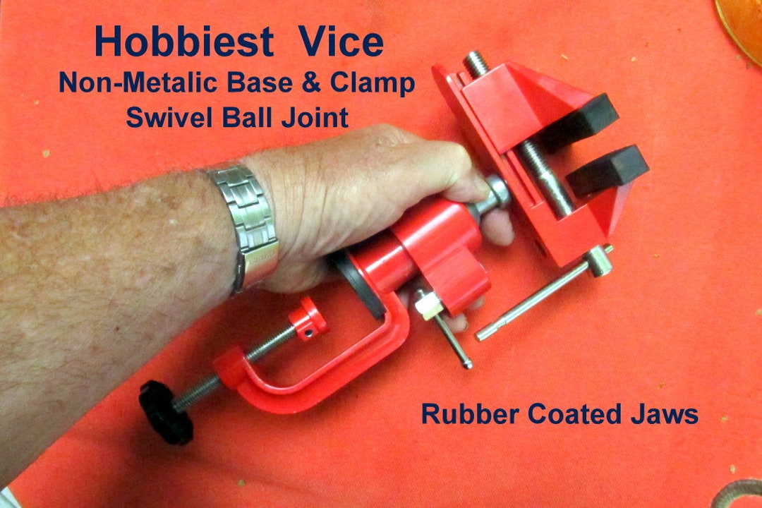 Hobbiest Vise Locking Universal Ball Joint Rubber Jaws Light Non ...