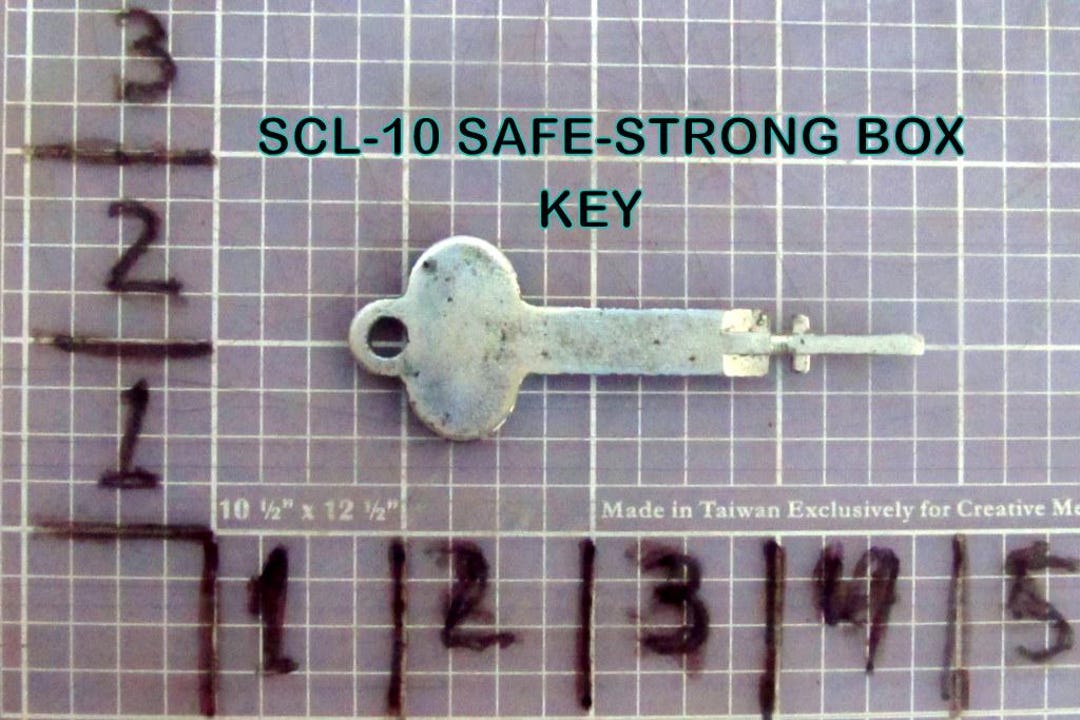 Vintage SCL-10 Safe Strong Box Key Medium Size V-good Used Condition - Etsy