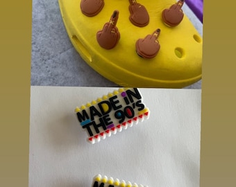 Middle Finger Croc Charm - Etsy