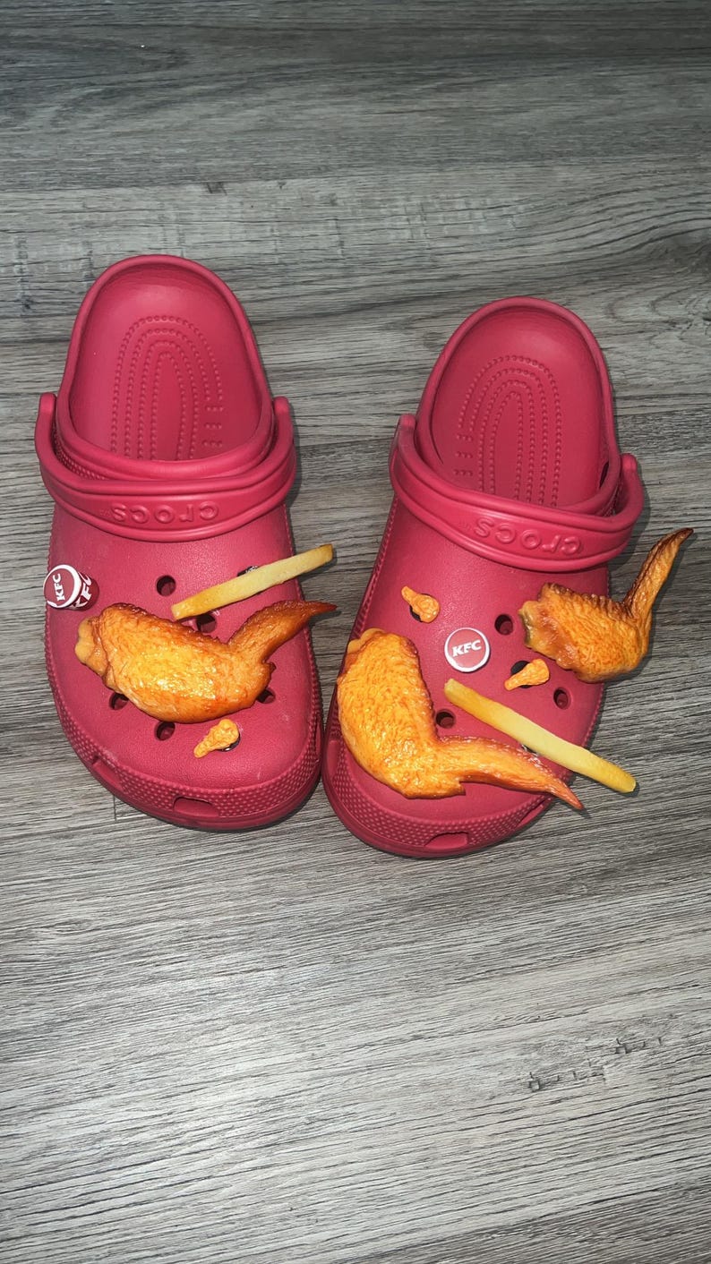 Chicken Wing Shoe Charm - Etsy