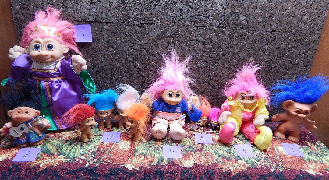 Troll Dolls Variety of Sizes Sold Individually as Pictured - Etsy