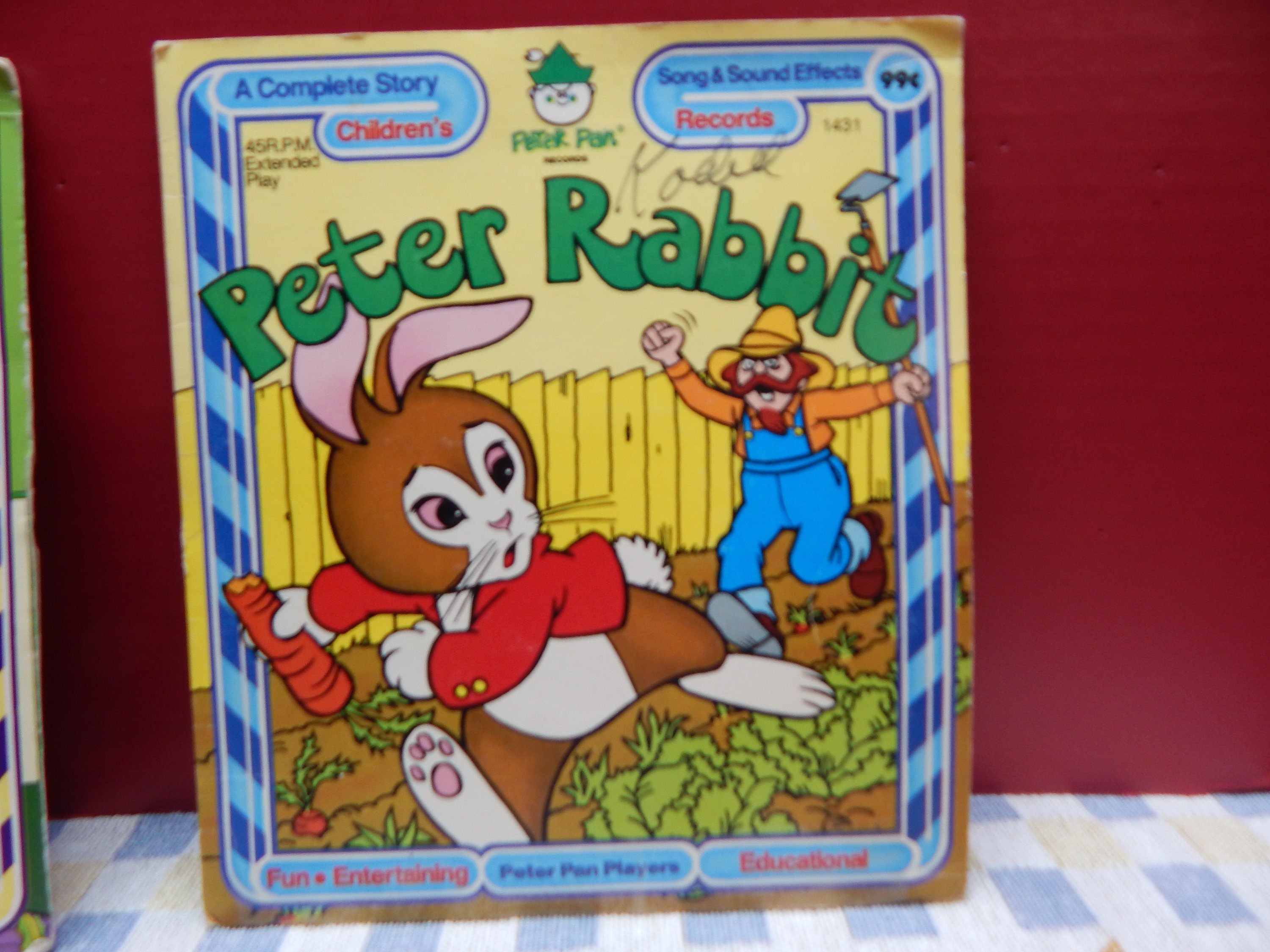 Peter Cottontail and Peter Rabbit 45 Rpm Children's Vintage Records ...