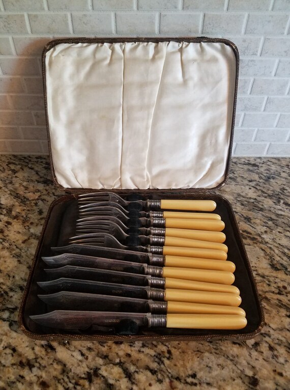Vintage Fish Knife and Fork Set | Etsy