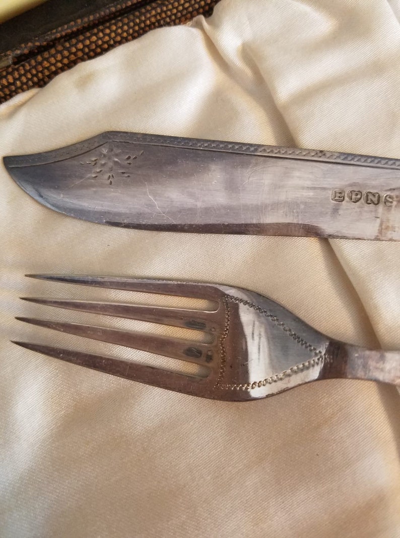 Vintage Fish Knife and Fork Set - Etsy