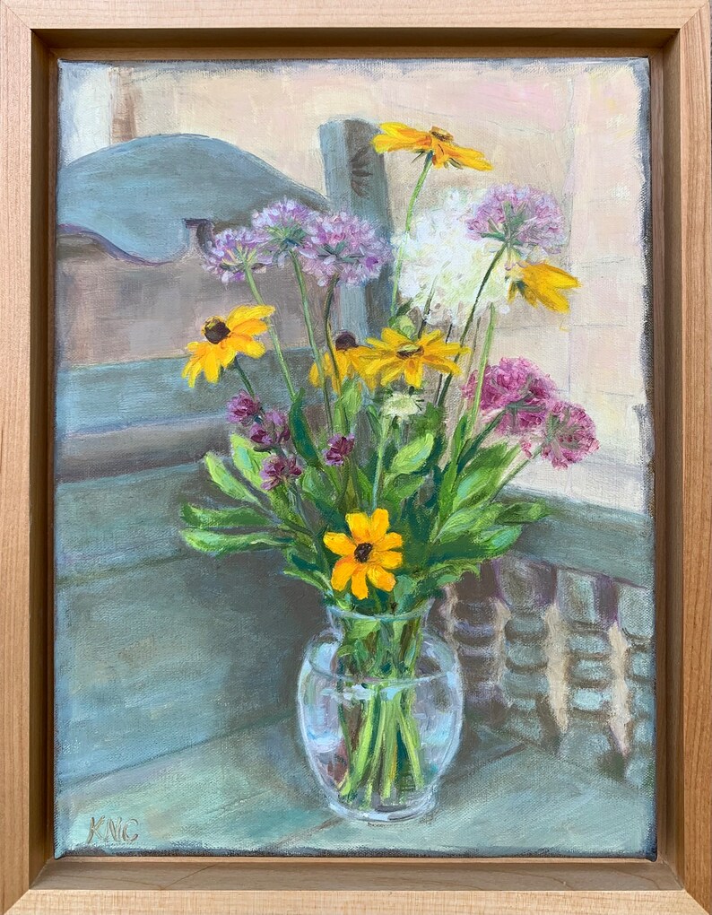 Beatrix Farrand’s Bouquet, Garland Farm, Bar Harbor, 12”x9” Original ...