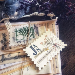 24 Pcs Stamp Shapes Die Cut Card Set Assorted Size & Paper - Etsy