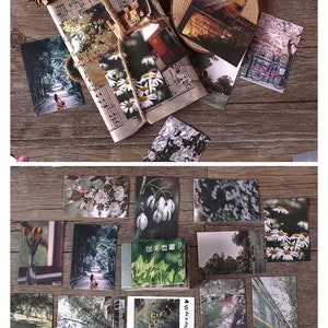 50 Pcs Deco Washi Sticker Mini Booklet Aesthetic Color - Etsy