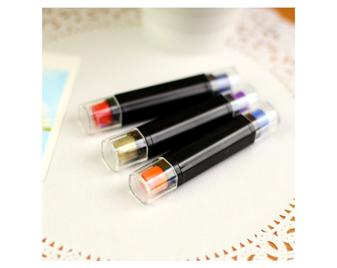 Ink Stick Stamp Ink Pad Stamp Ink Stamp Pad 2 Colors - Etsy