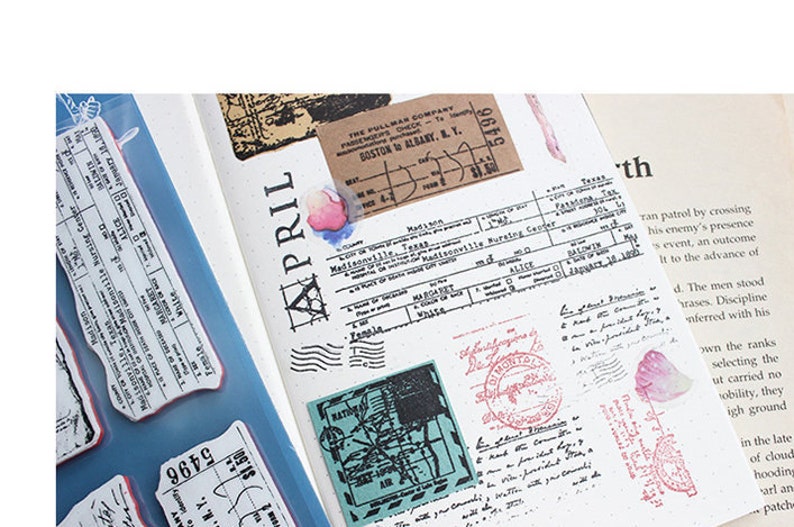 7 Pcs Cling Rubber Stamp Set Letter Writing Cling Stamp Art | Etsy