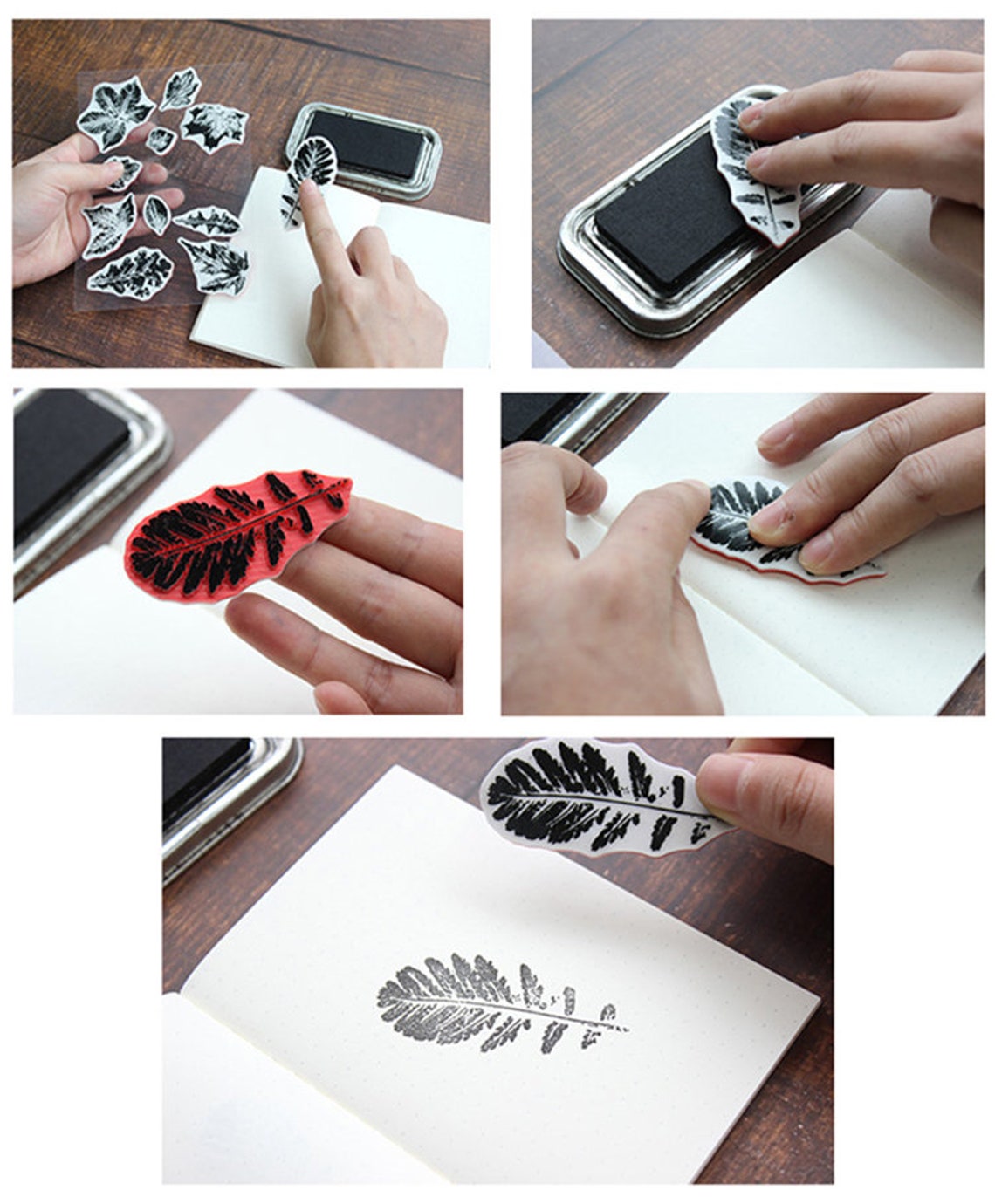 7 Pcs Cling Rubber Stamp Set Letter Writing Cling Stamp Art | Etsy