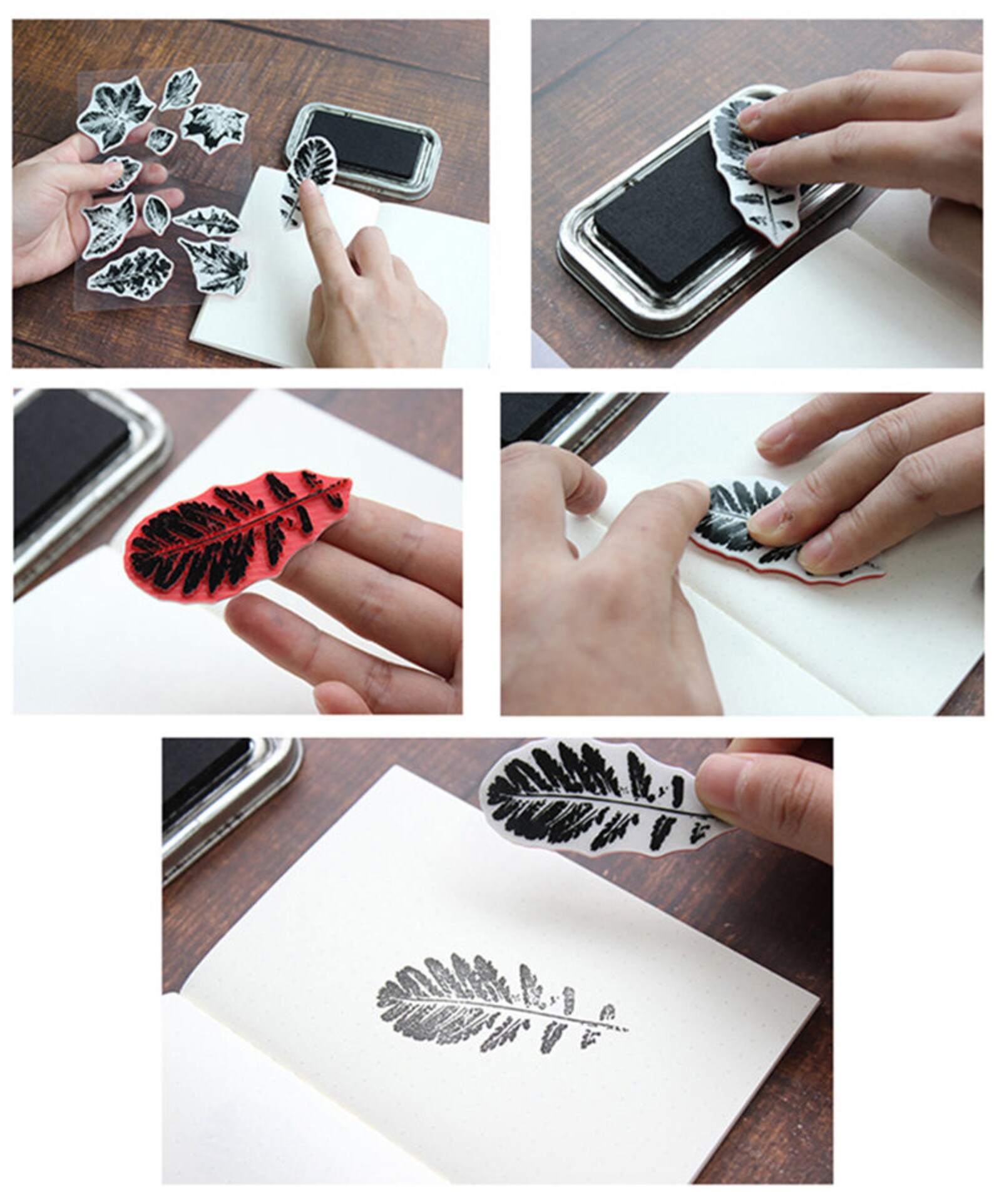 7 Pcs Cling Rubber Stamp Set Letter Writing Cling Stamp Art | Etsy