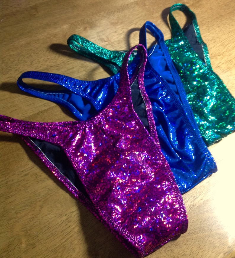 Mens *PRO CUT* Bodybuilding Posing Suit Trunks in Hologram Fabric - Etsy