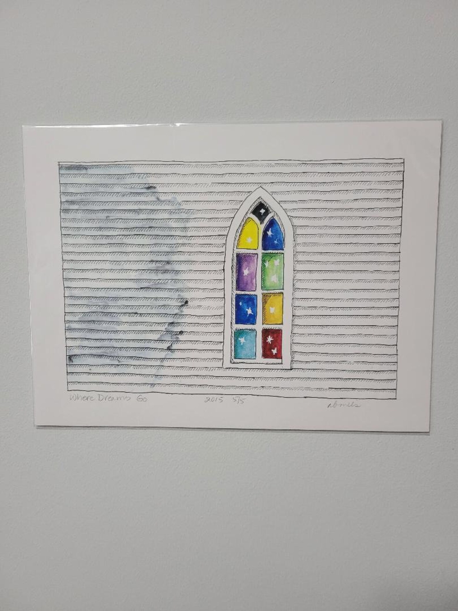 Original Pen and Ink Drawing Called Reminiscing on Dreams for the ...