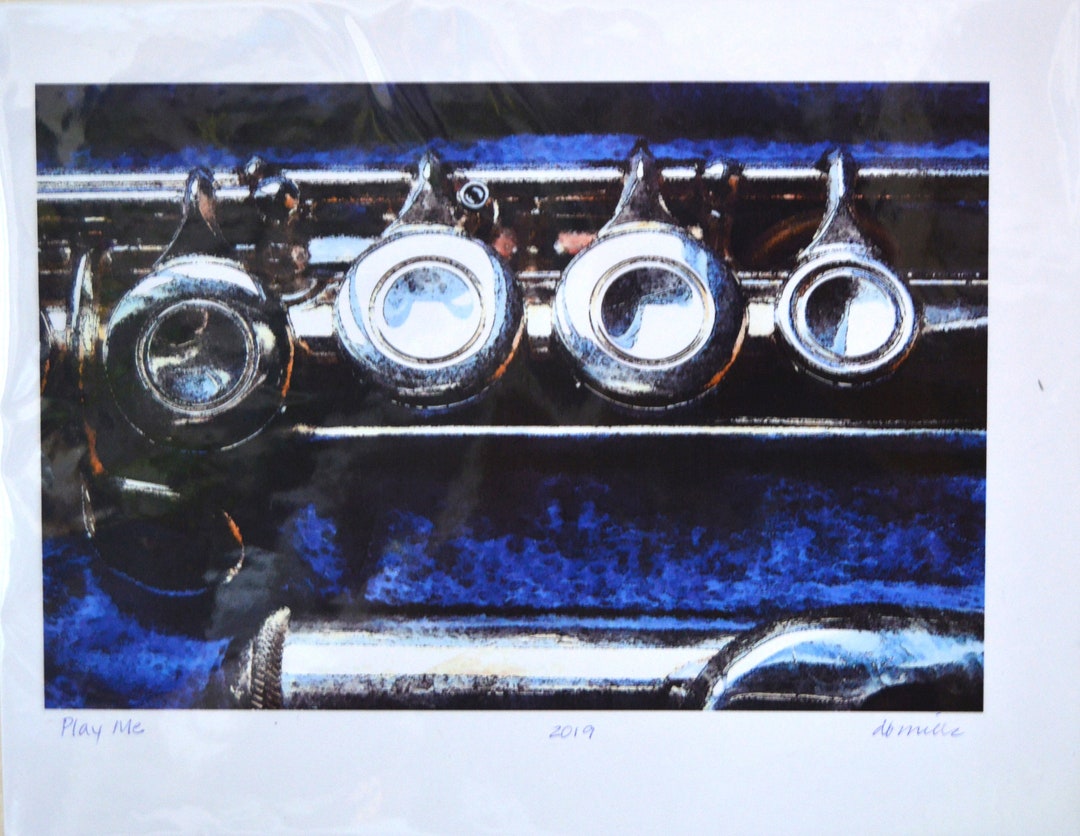 Enhanced Photograph of Flute Parts - Etsy