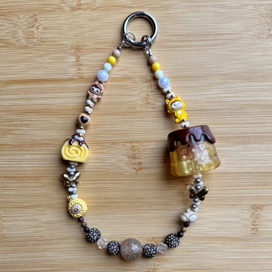 Pudding Bobo Kawaii Keychain - Etsy